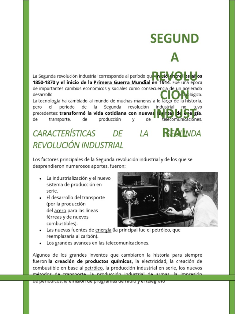 Segunda Revolucion Industrial | PDF | Revolución industrial | Economias