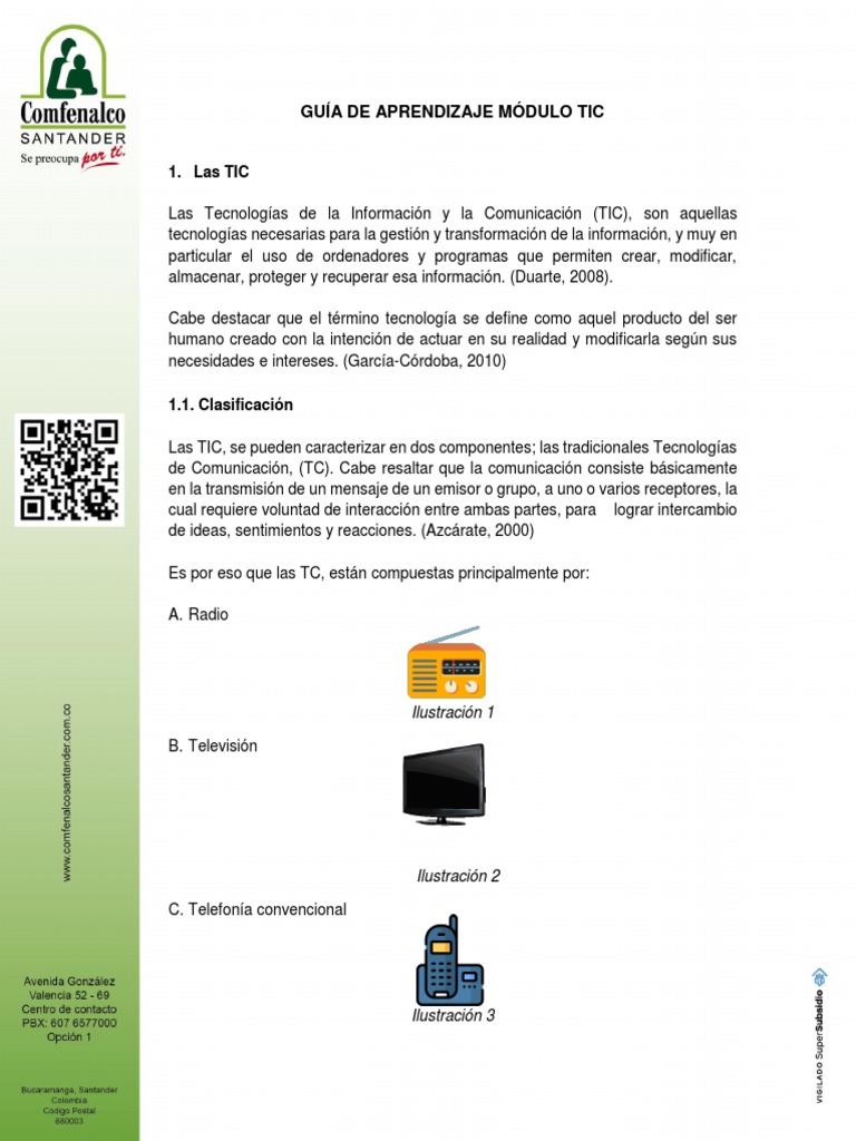 Guía de Aprendizaje Módulo Tic | PDF Guía de Aprendizaje Módulo Tic | PDF