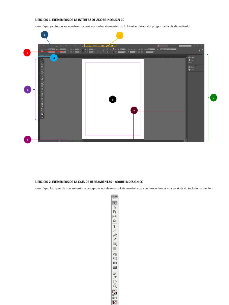 Ejercicio Indesign Interfaz | PDF