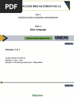 Self-Introduction (Part 1) - Engoo | PDF