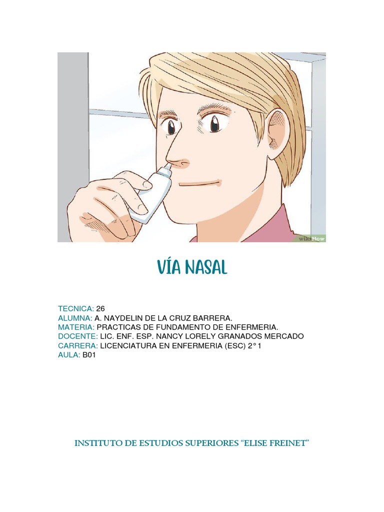 Administración de Medicamentos Vía Nasal | PDF