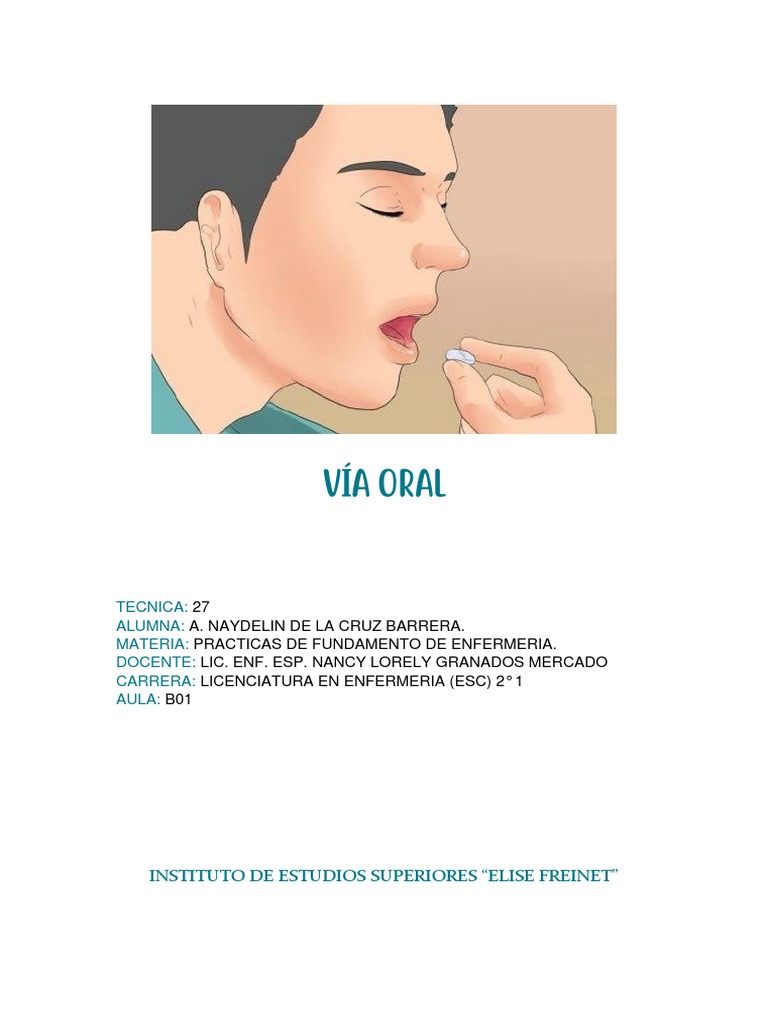V a Oral Y Sublingual PDF Medicamentos Con Receta Tratamientos