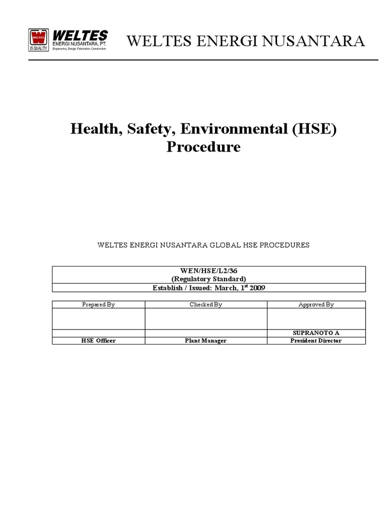 GMI-HSE-L2-36 Regulatory Standard | PDF | Safety | Regulation