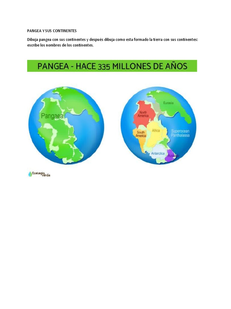 Pangea y Sus Continentes | PDF