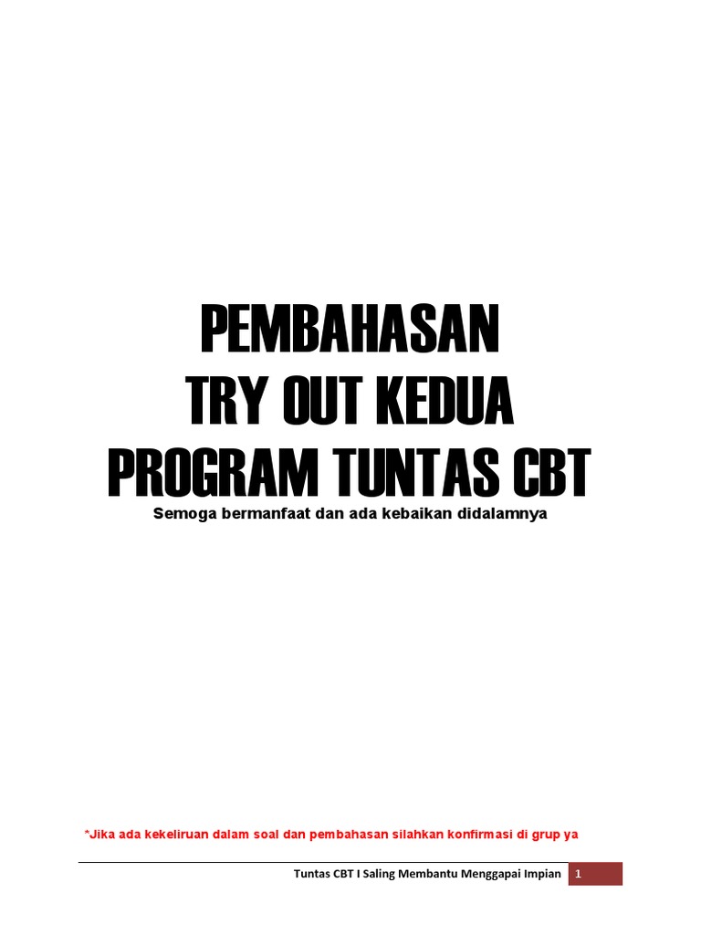 CBT 2 Pembahasan | PDF
