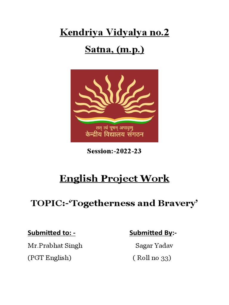 English Project Edited | PDF | Courage