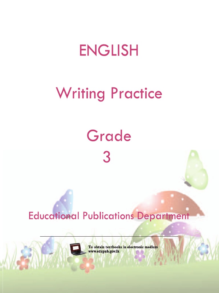SB Writing Practice Grade 3 English | PDF