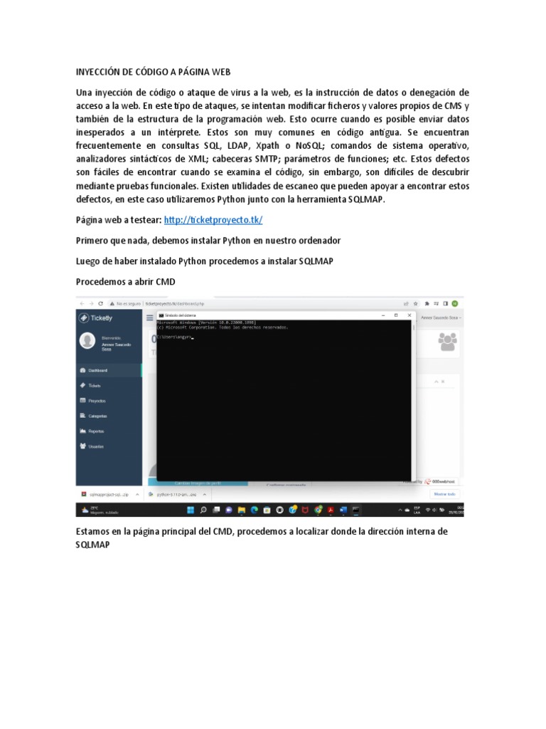 Inyección de Código A Página Web | PDF | Informática