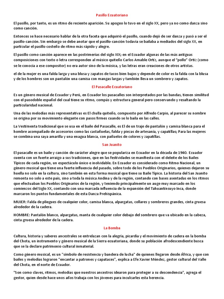 Pasillo Ecuatoriano Pdf