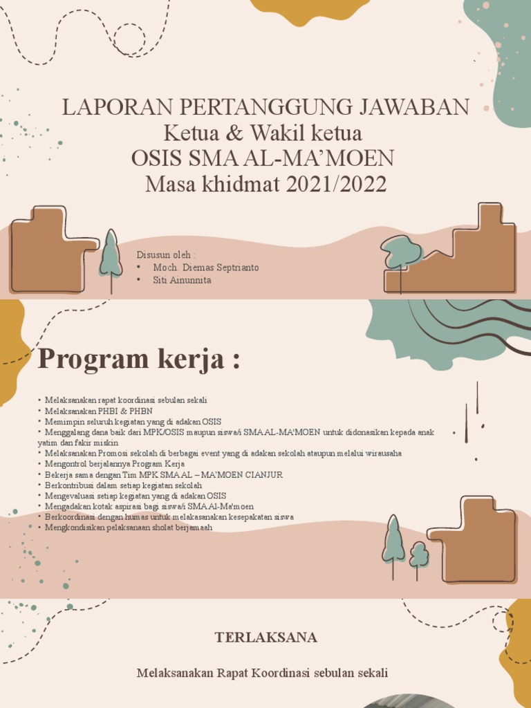 Program Kerja Ketua & Wakil Ketua Osis | PDF