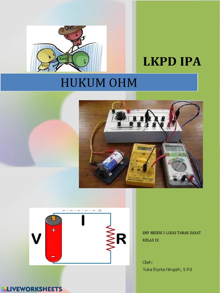 LKPD Hukum Ohm | PDF | Metode & Bahan Ajar | Sains & Matematika