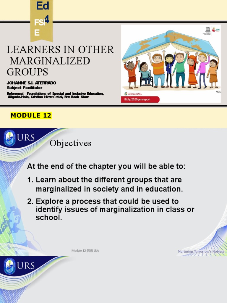Ed 4 Module 12 Learners in Other Marginalized Groups | PDF | Child ...
