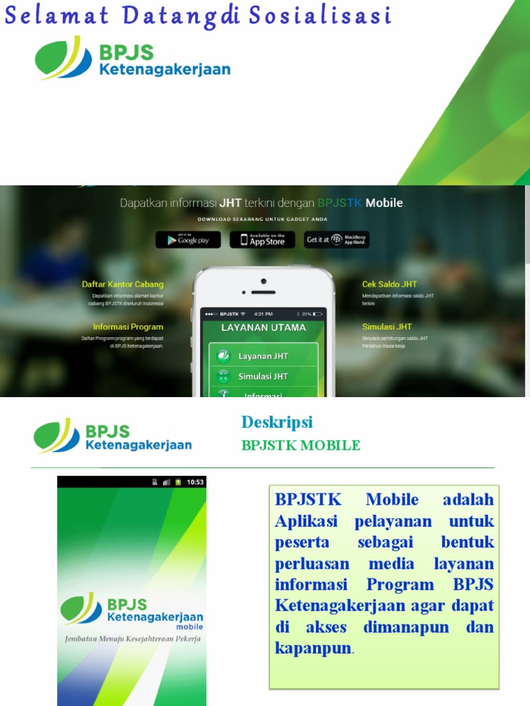 Presentasi BPJS TK MOBILE | PDF