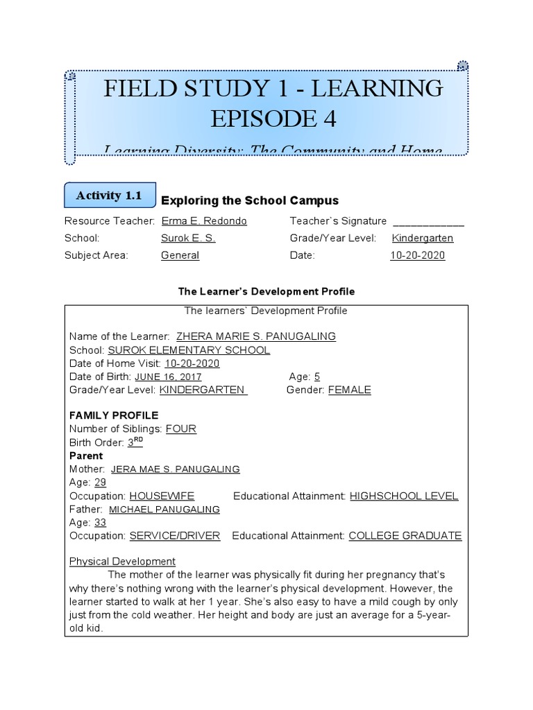 FS 1 - Episode 4 | PDF | Parenting | Learning
