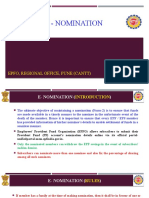 Provident Fund - E-Nomination Process Guide | PDF