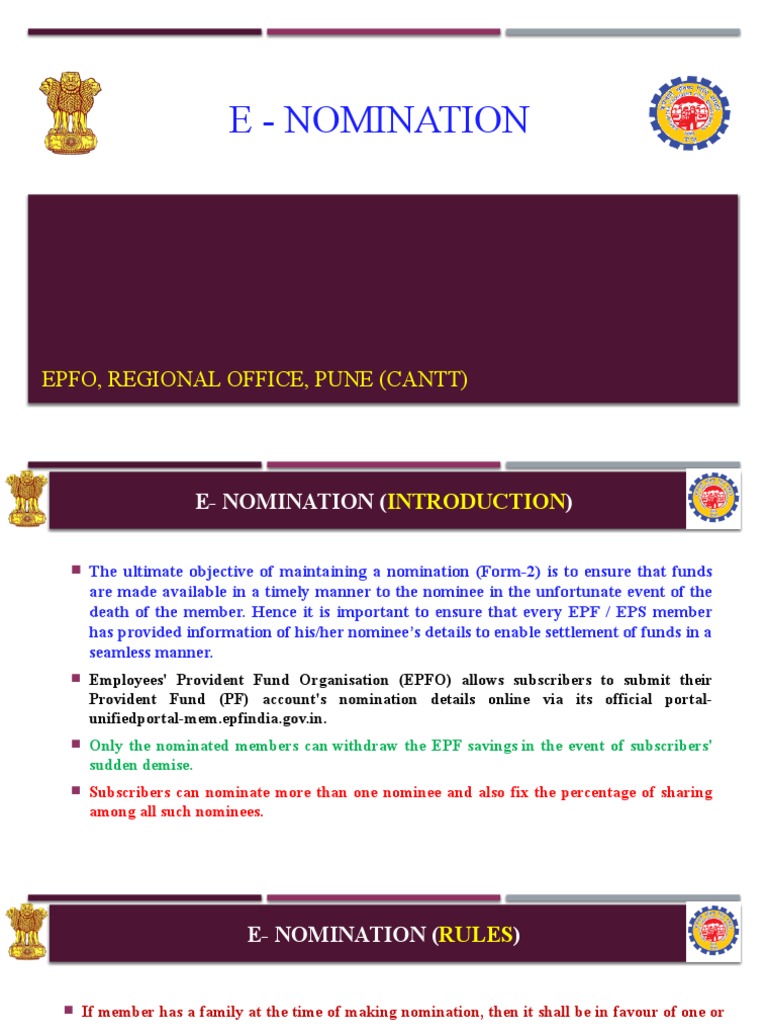 E Nomination | PDF | Computing