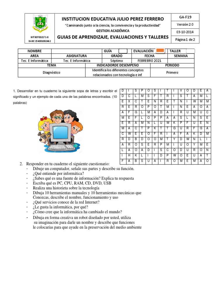 Diagnostico Tec e Inf 7 | PDF | Informática