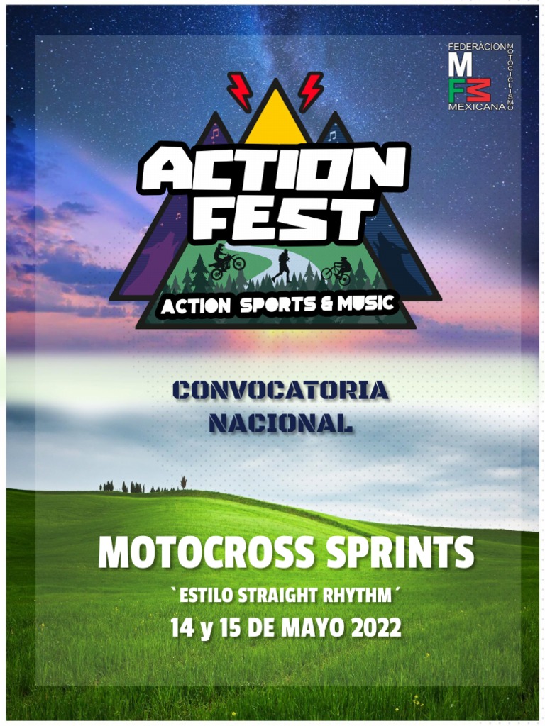 MOTOCROSS-SPRINTS-ACTION-FEST-2022-CONVOCATORIA.pptx-1 | PDF | Paramédico | Residuos