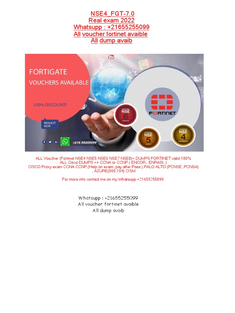 NSE4 FGT-7.0 Question Only | PDF | Transport Layer Security | Firewall (Computing)