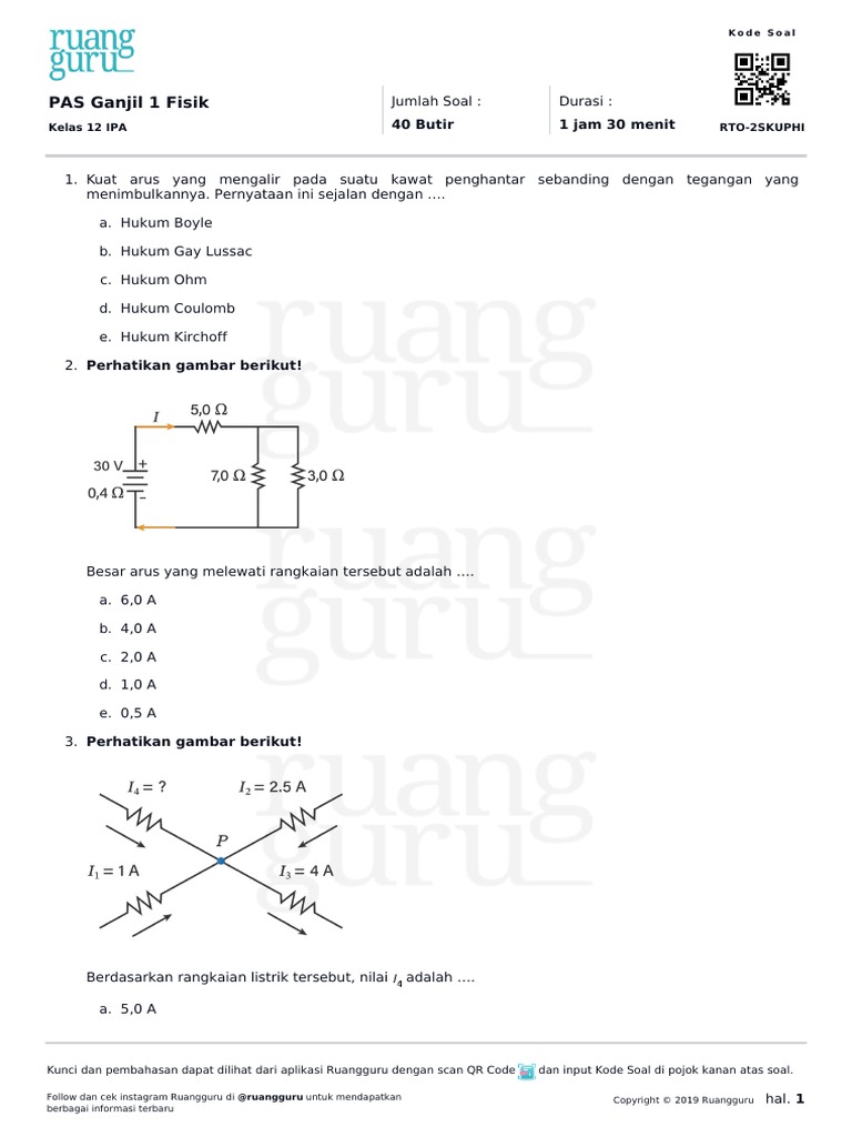 Pas Ganjil Fisika | PDF