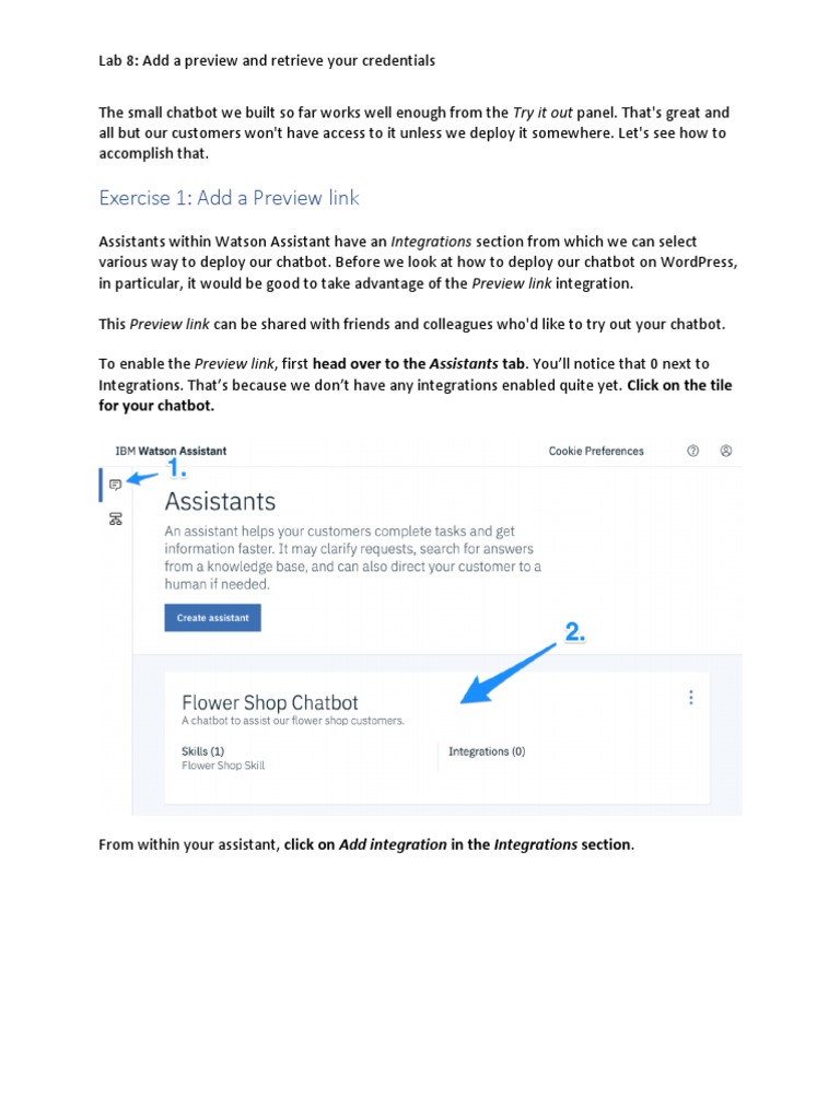 Lab 8 - Add A Preview and Retrieve Your Credentials2021v1 | PDF | Word ...
