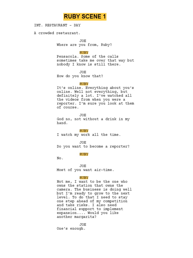 Ruby Scene 1 Download Free Pdf News