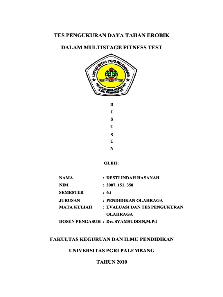 PDF Tugas Bleep Test Compress | PDF