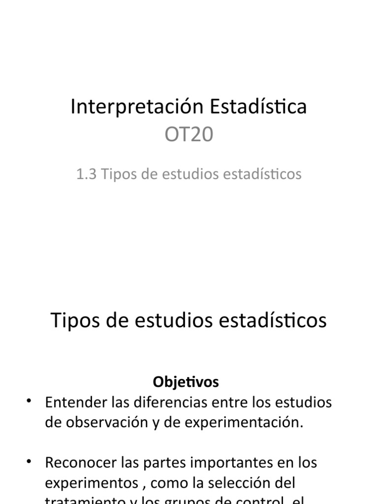 Interpretación Estadística 1.3 | PDF | Experimentar | Placebo