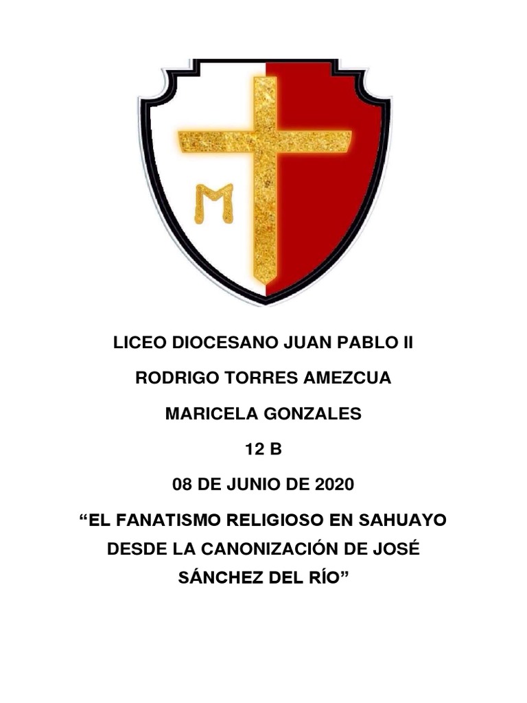 Fanatismo Religioso en Sahuayo | PDF | Politeísmo | Dios