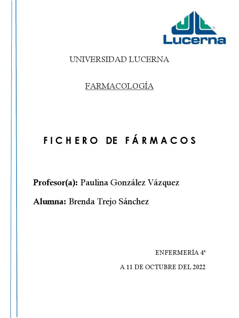 Fichero Farmaco | PDF