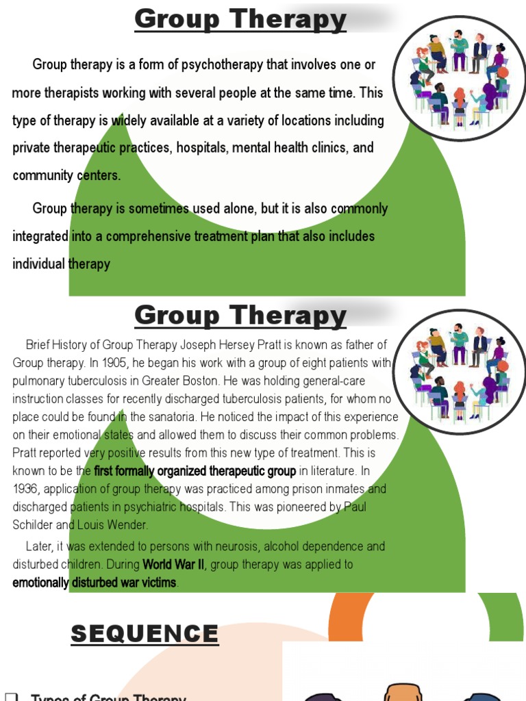 Types and Benefits of Group Therapy | PDF | Psychotherapy | Group ...