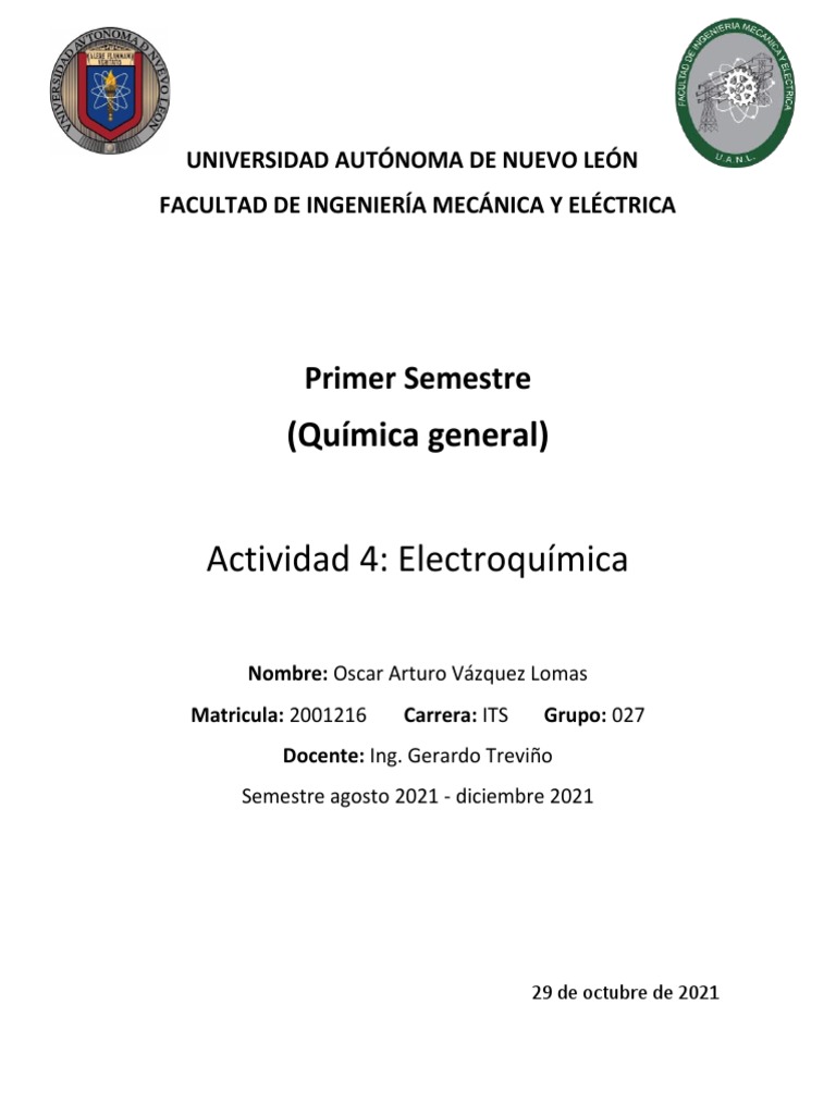 Act Fundamental 4 Quimica | PDF