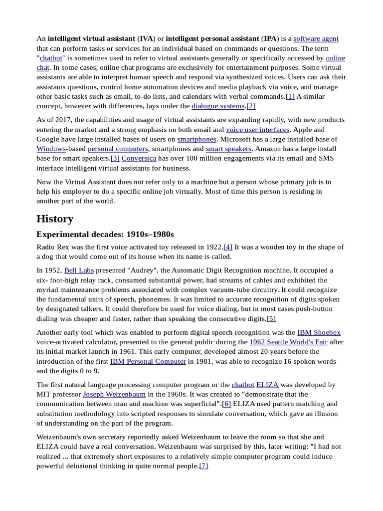 Virtual Assistant Pdf Application Software Communication