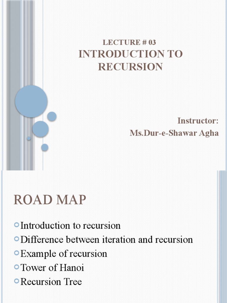 Data Structures Recursion Pdf Recursion Software Engineering