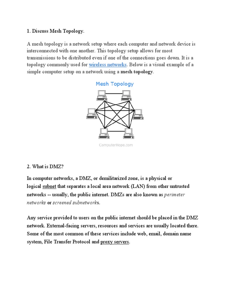 WMS Sample Paper 1 Solution | PDF | Network Topology | Computer Network