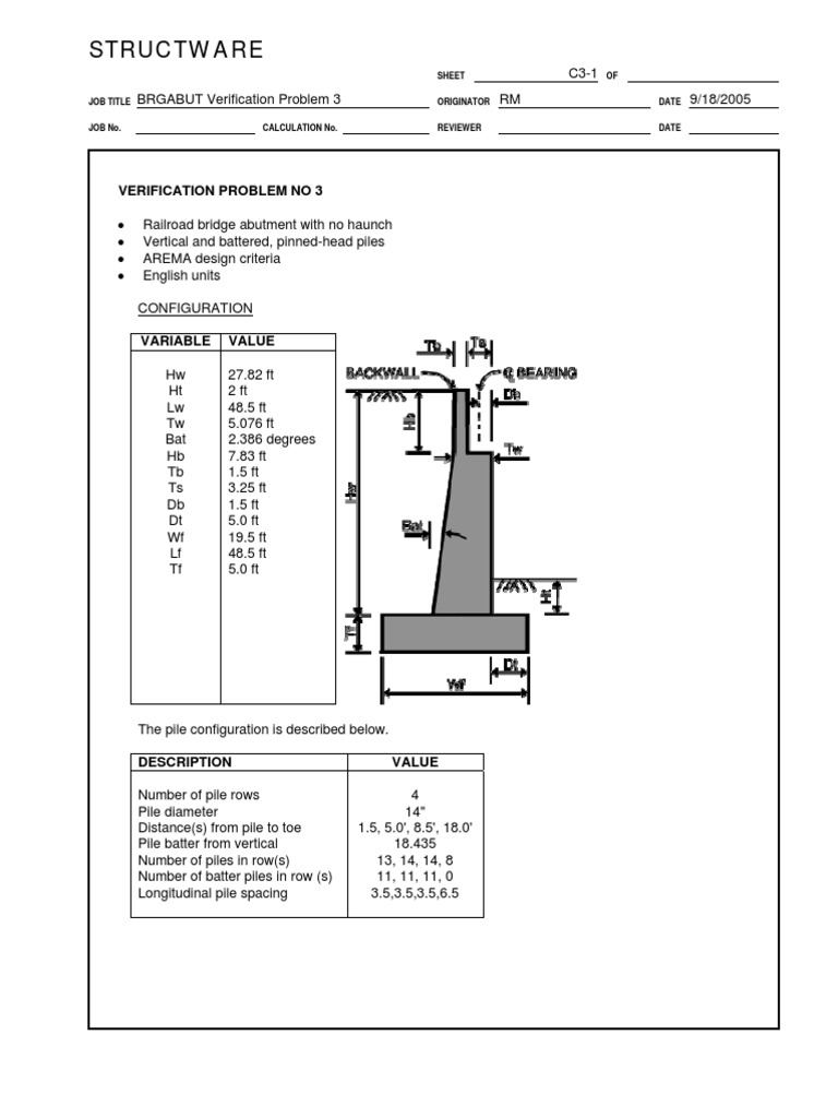 Abutment Type 3 Design | PDF