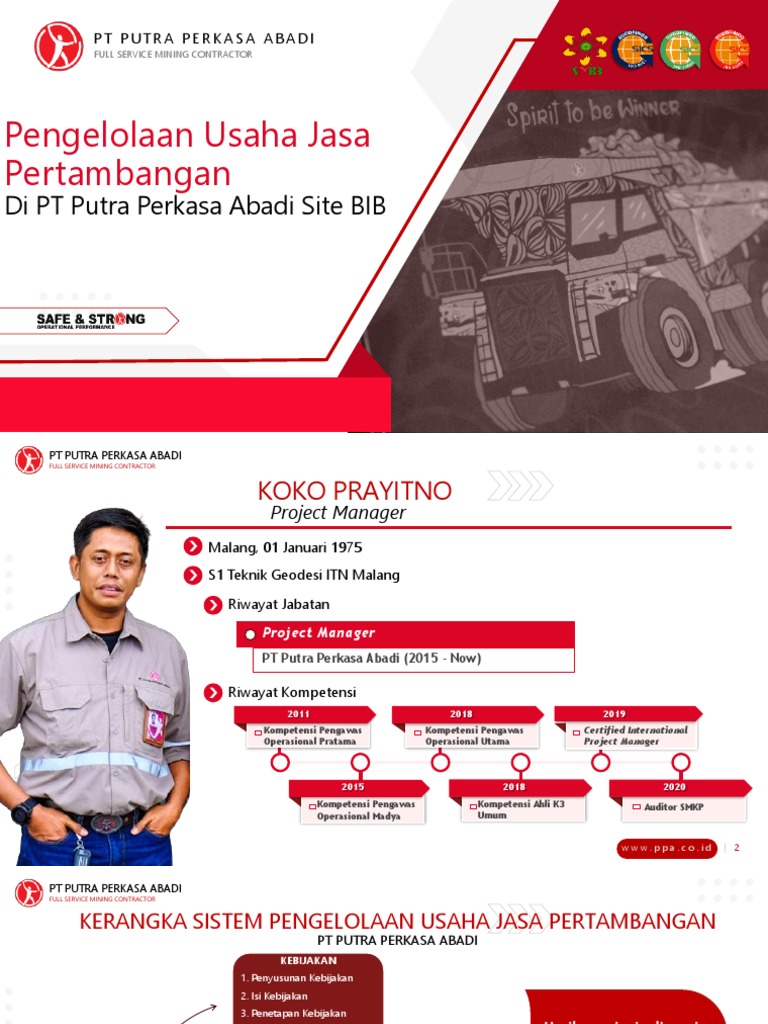 PPA Pengelolaan Perusahaan Jasa Pertambangan R1 | PDF