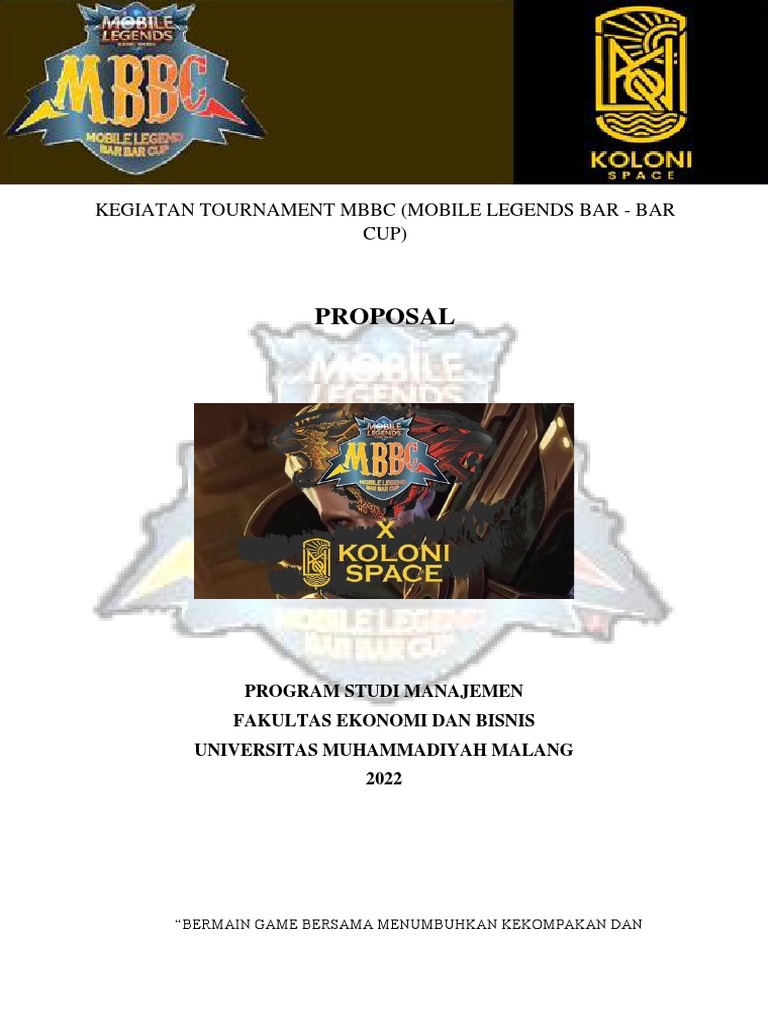 Turnamen Mobile Legends MBBC 2022 | PDF