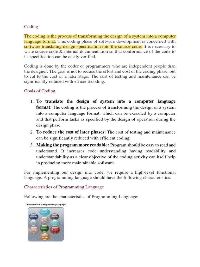 Coding Standards And Guidelines For Developing Readable Maintainable And Efficient Source Code