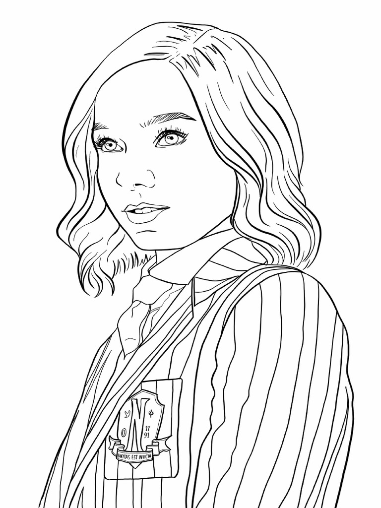 Wednesday Coloring Set | PDF