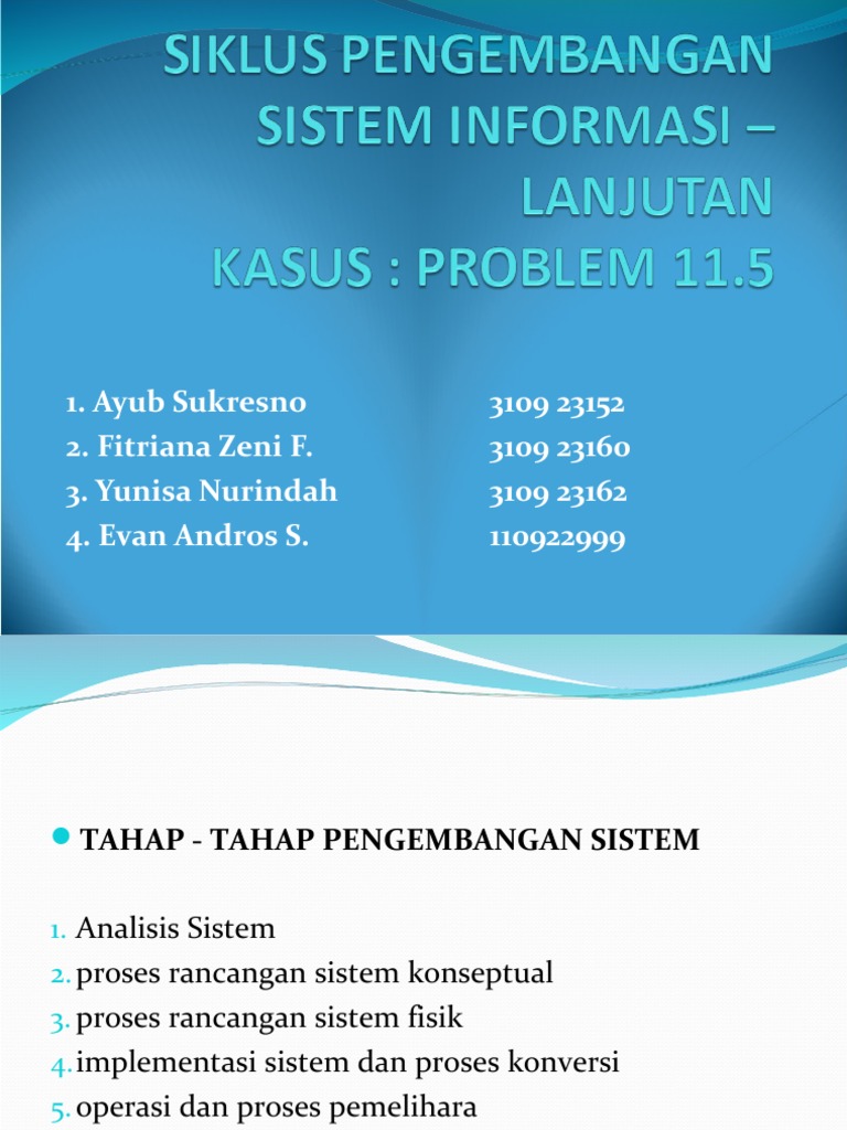 Presentasi Sia Kelompok 15 | PDF