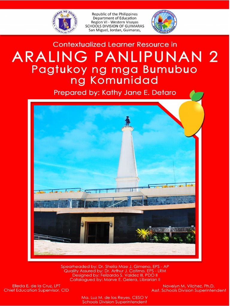 Contextualized Learner Resource in Araling Panlipunan 2 Pagtukoy Sa Mga Bumubuo NG Kumunidad | PDF