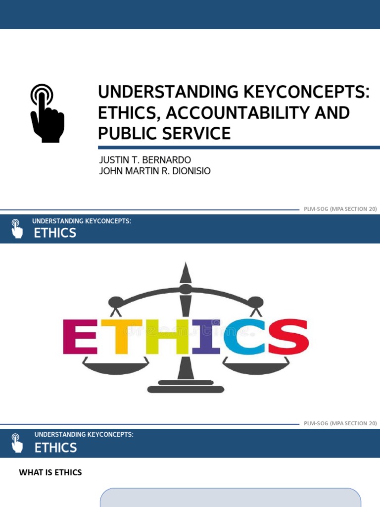 Ethics and Accountability in Public Service | PDF | Morality | Virtue ...