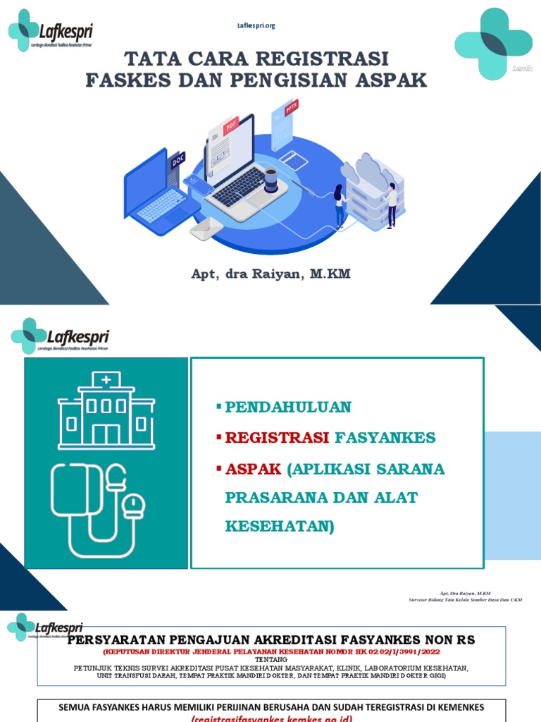 Panduan Registrasi Fasyankes ASPAK | PDF | Bisnis | Sains & Matematika