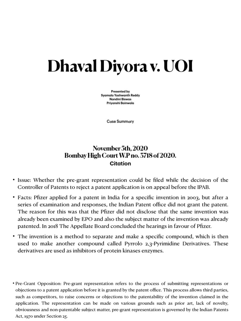 IPR PPT 1 | PDF | Patent | Prior Art