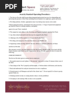 SOP Security Post Order | PDF | Security Alarm | Industries