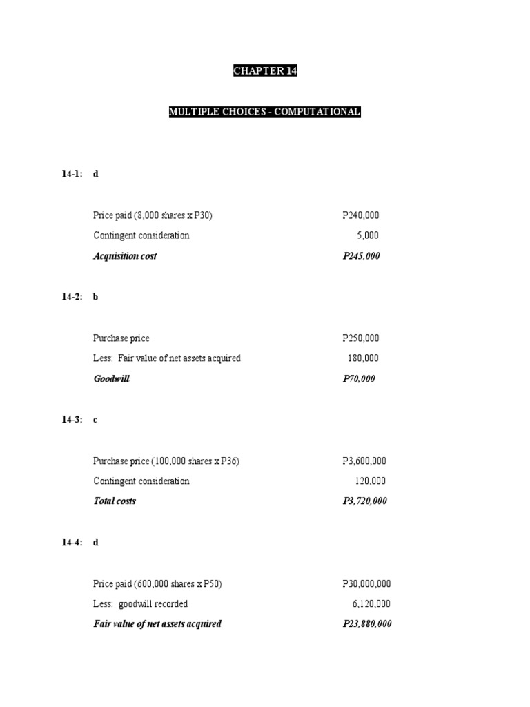 CHAPTER 14-Accounting | PDF