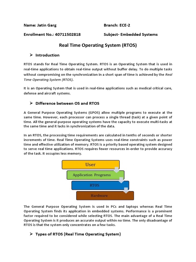 Es Case Study | PDF | Operating System | Real Time Computing
