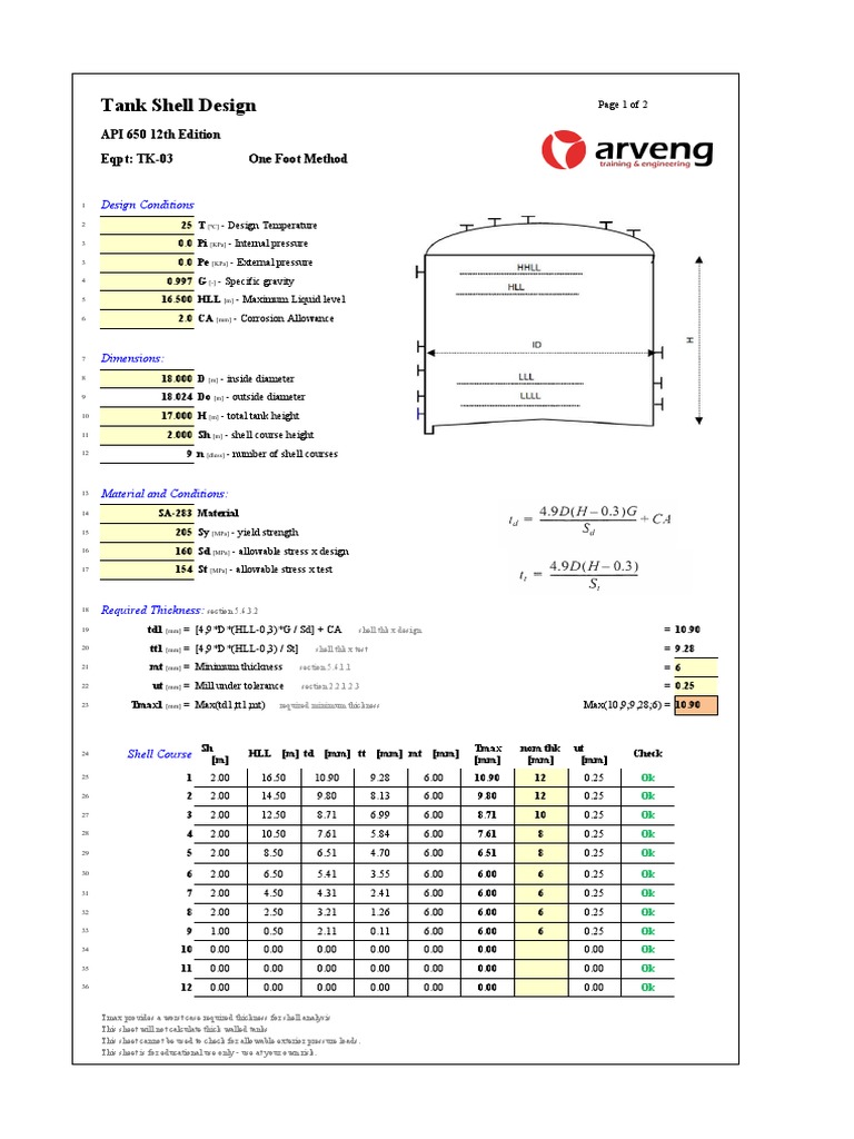 TK-03 Caculation Sheet-Pared y Fondo | PDF | Continuum Mechanics ...