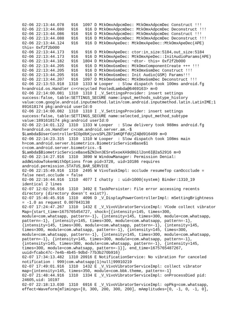 Log | Download Free PDF | Computer Science | Operating System Technology